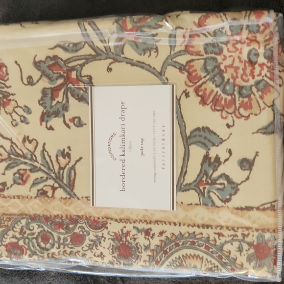Pottery Barn | Other | Pottery Barn Bordered Kalimkari Drape | Poshmark